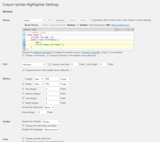 [WordPress] ソースコードを表示するプラグイン（Crayon Syntax Highlighter）の使い方 | ぱそまき